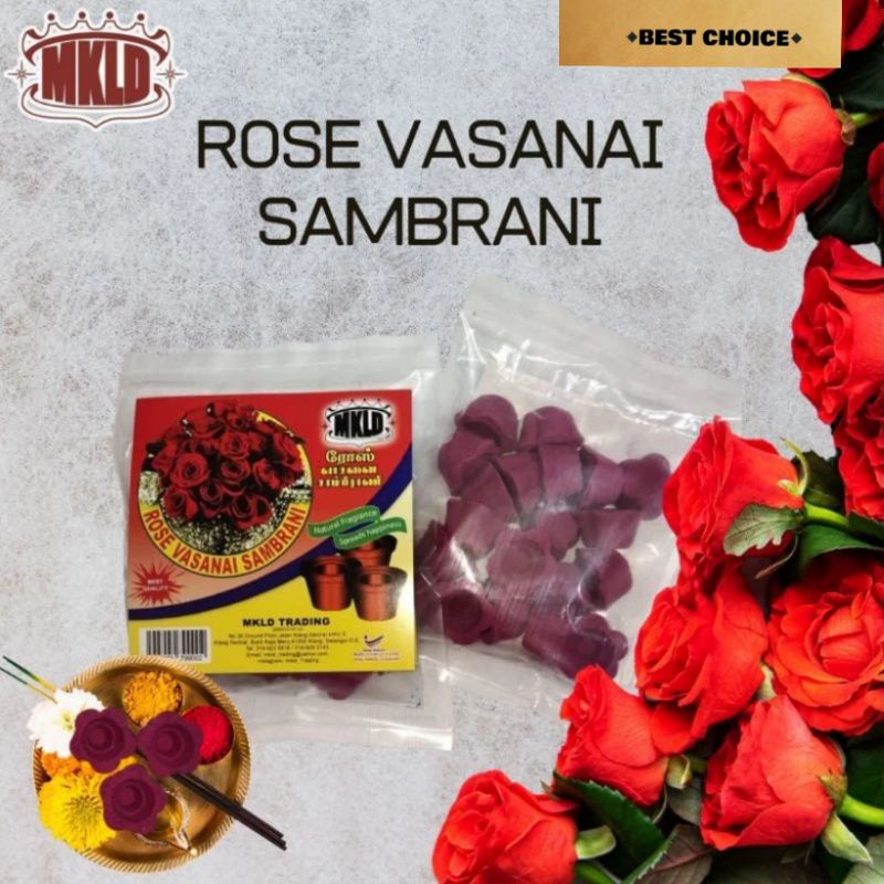 Rose Vasanai Sambrani 20pcs | Shopee Malaysia