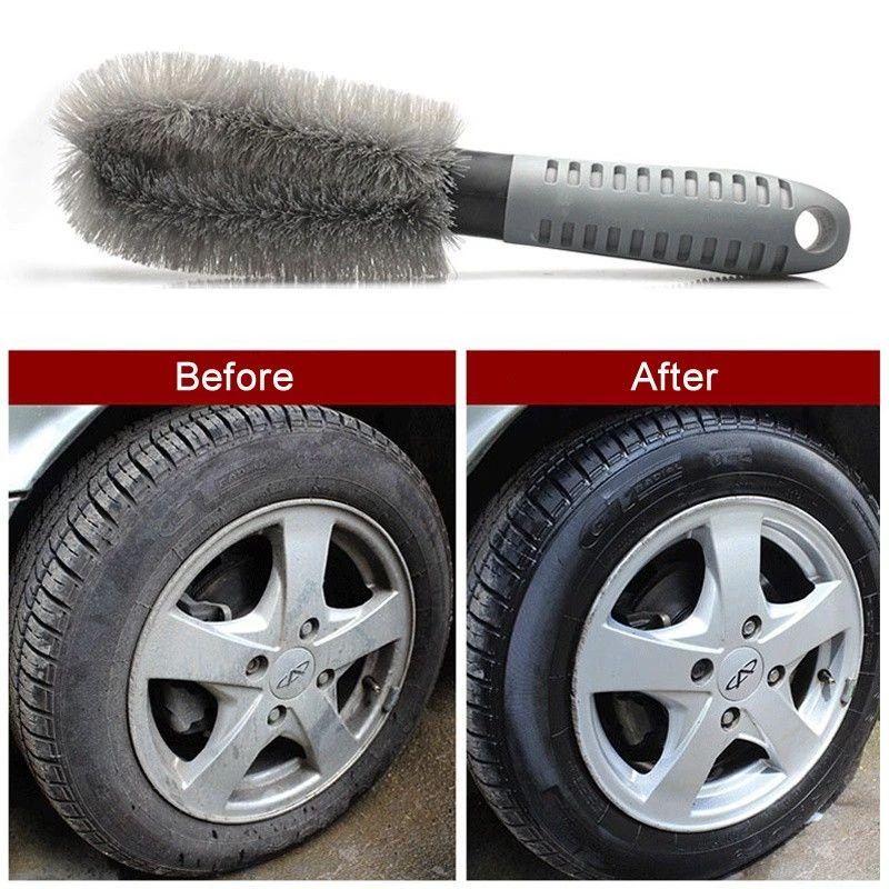 Cleaning Rim Wheel Brush Car Tire Rim Washing Brush Rim Scrub Brush ...