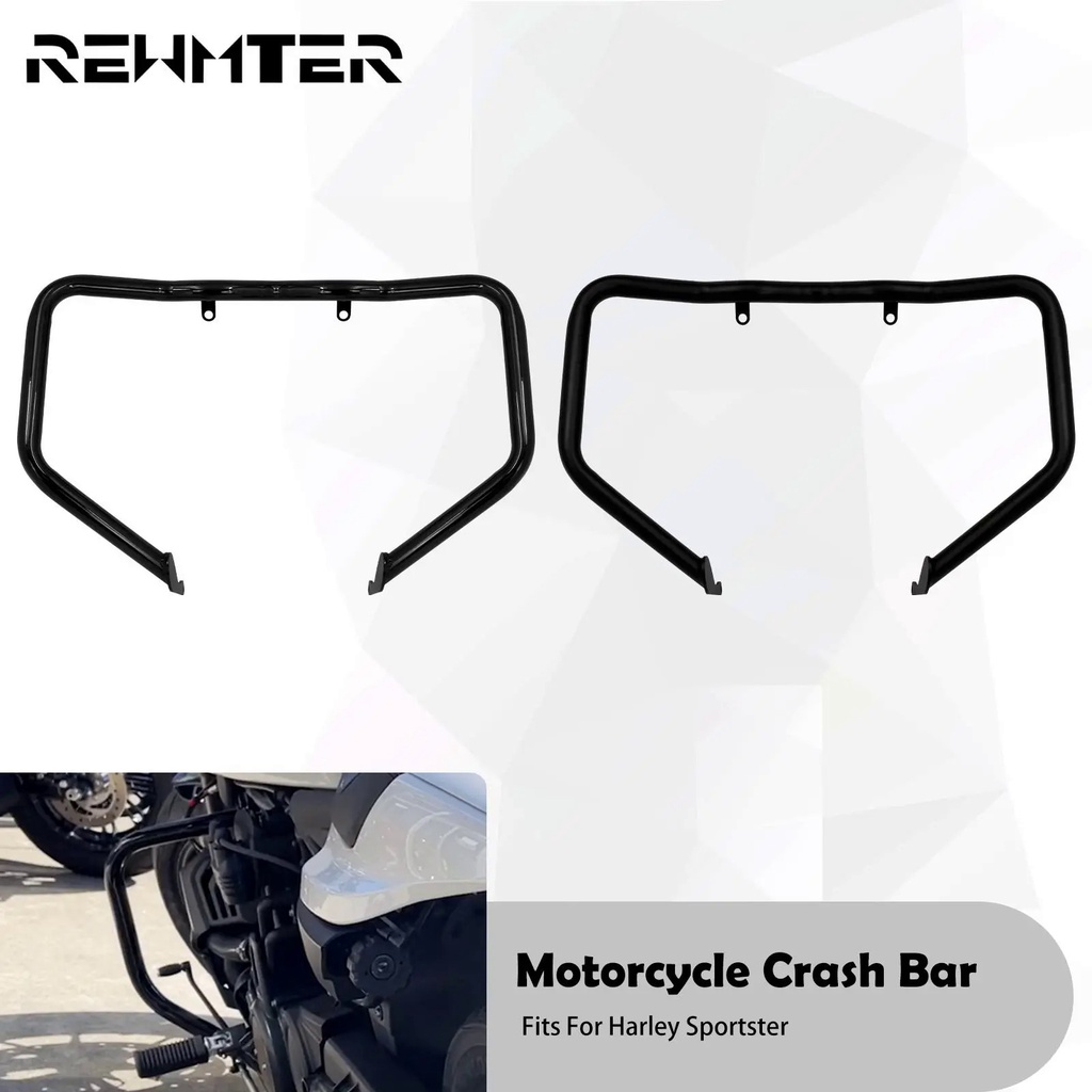 Motorcycle Front Engine Guard Highway Crash Bar Gloss Black/Matte Black ...