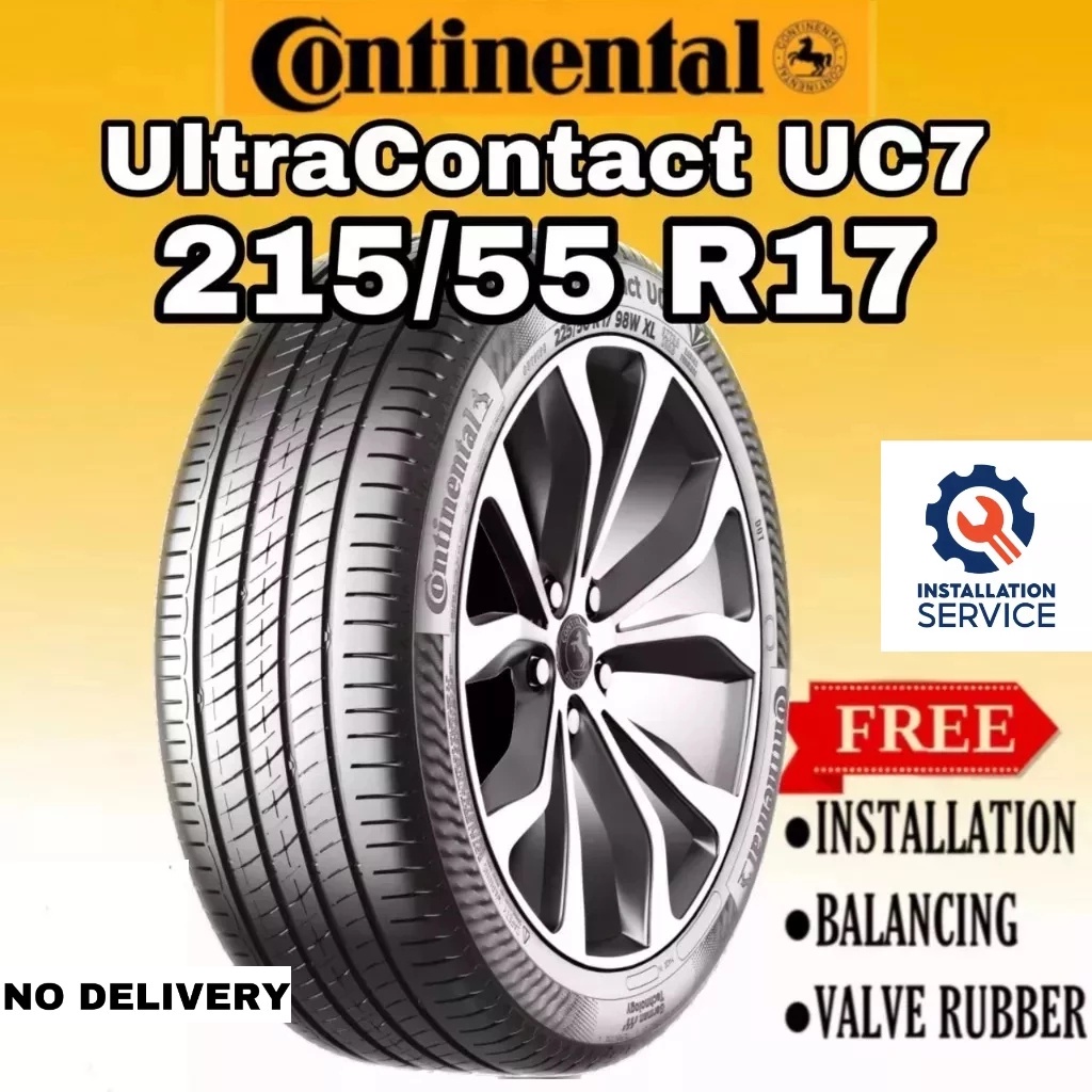 [Installation] Continental 215/55-17 ULTRA CONTACT UC7 (Year 2023) | Shopee Malaysia