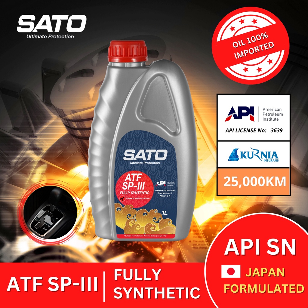 Sato SP - III Automatic Transmission Fluid 1L | Shopee Malaysia