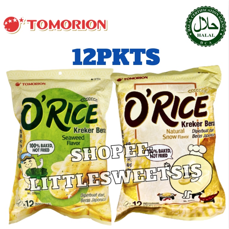 O'RICE CRACKER [12PKTS] / SEAWEED CRACKERS/ SNOW WHITE CRACKERS/ CHEESE ...