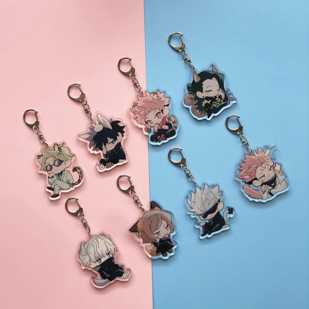 Jujutsu Kaisen Geto Suguru Satoru Gojo Zenin Maki Spell Return Keychain ...