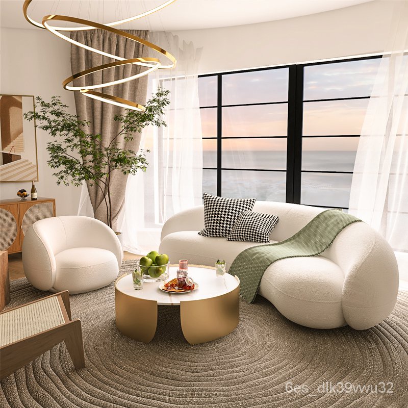 Get 7% coupon+gift】ic Fabric Sofa Living Room Modern Light Luxury Small ...