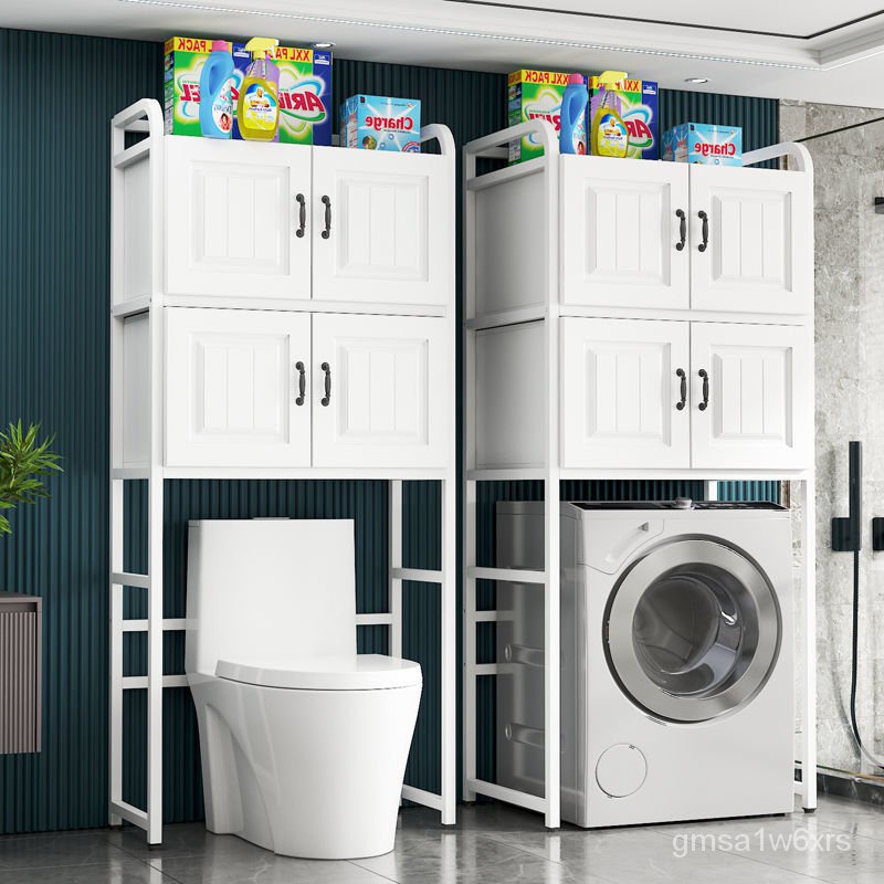 【XH WL】Washing Machine Storage Rack Floor Roller Toilet Sit Toilet ...