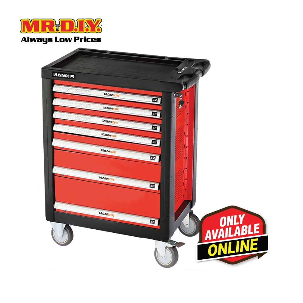 FIXMAN 7 Drawer Roller Cabinet with Tools (156 pcs) | Shopee Malaysia