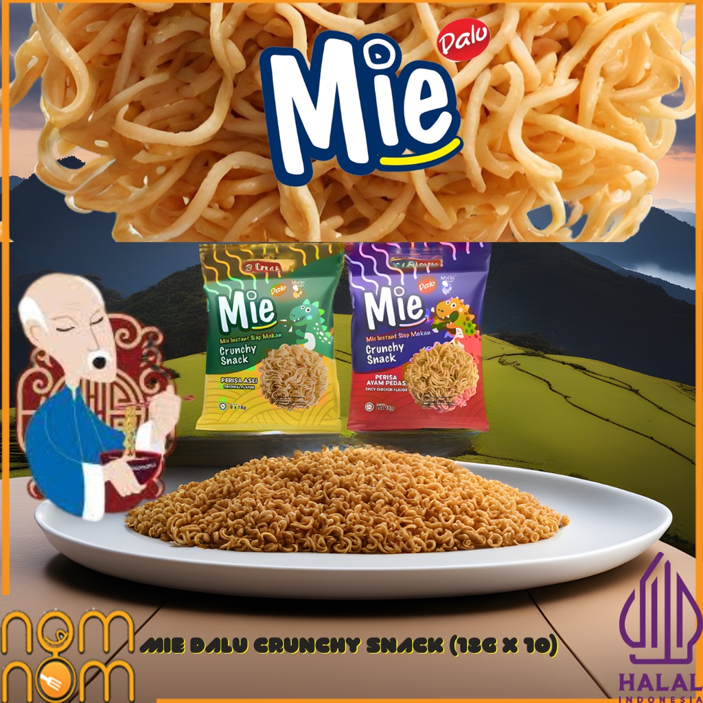 [Halal] MIE DALU Indonesia crunchy snack original | Spicy Chicken ...