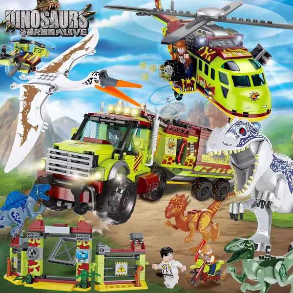 readystock dinasour toys Lego Jurassic World bricks, dinosaur ...