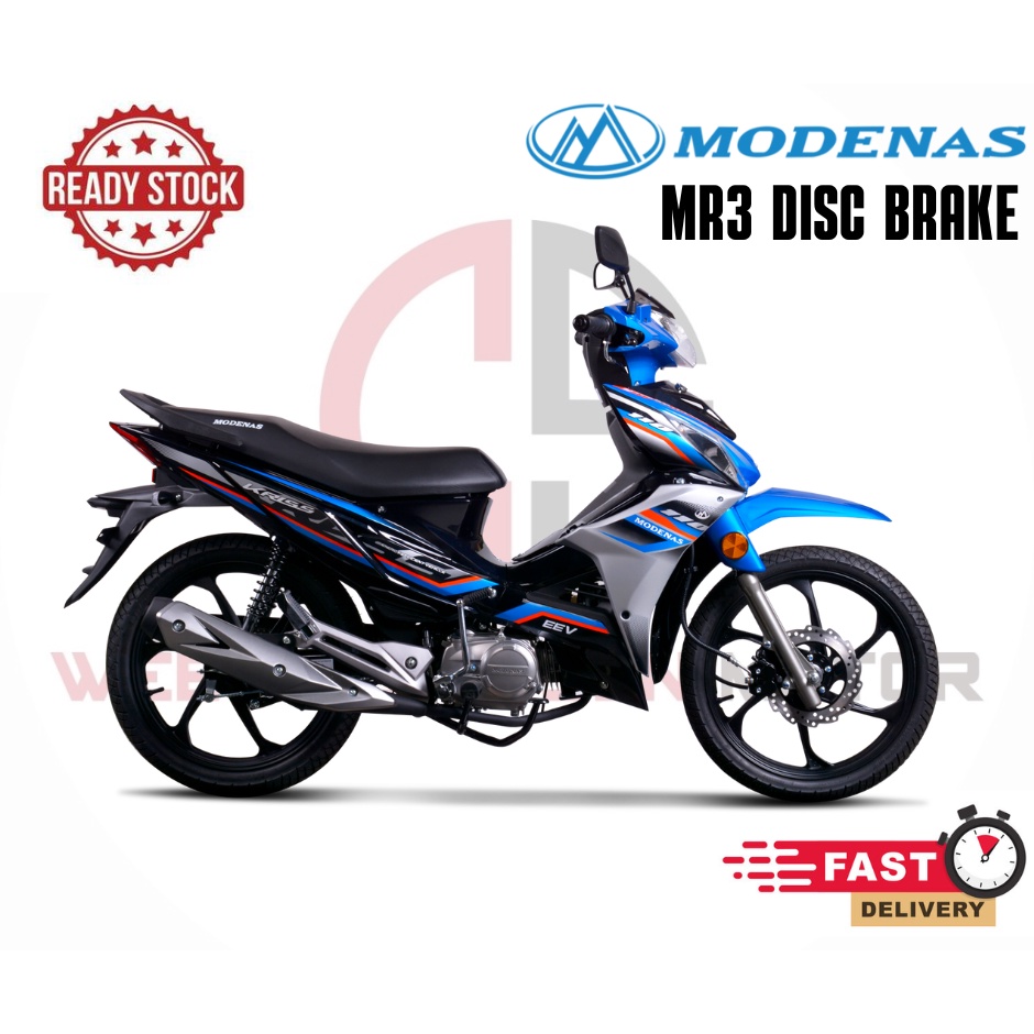 Modenas MR3 𝐃𝐈𝐒𝐂 𝐁𝐑𝐀𝐊𝐄 Moped *𝐁𝐑𝐀𝐍𝐃 𝐍𝐄𝐖 𝐔𝐍𝐑𝐄𝐆𝐈𝐒𝐓𝐄𝐑* Price OTR + FREE ...