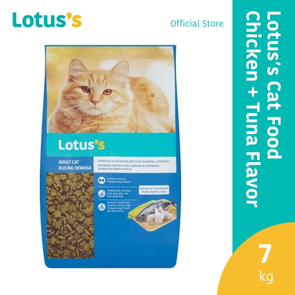 Lotuss Cat Food Chicken + Tuna Flavor (7kg) | Shopee Malaysia