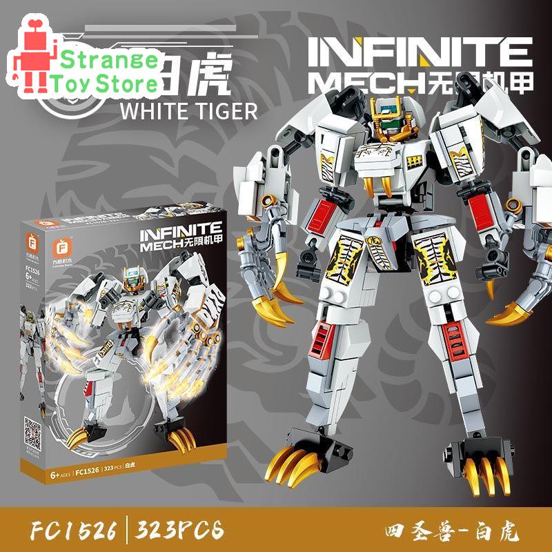 FC Infinite Mecha Gundam Robot Blue Dragon White Tiger Spirit Beast Mecha Assembly Model ...