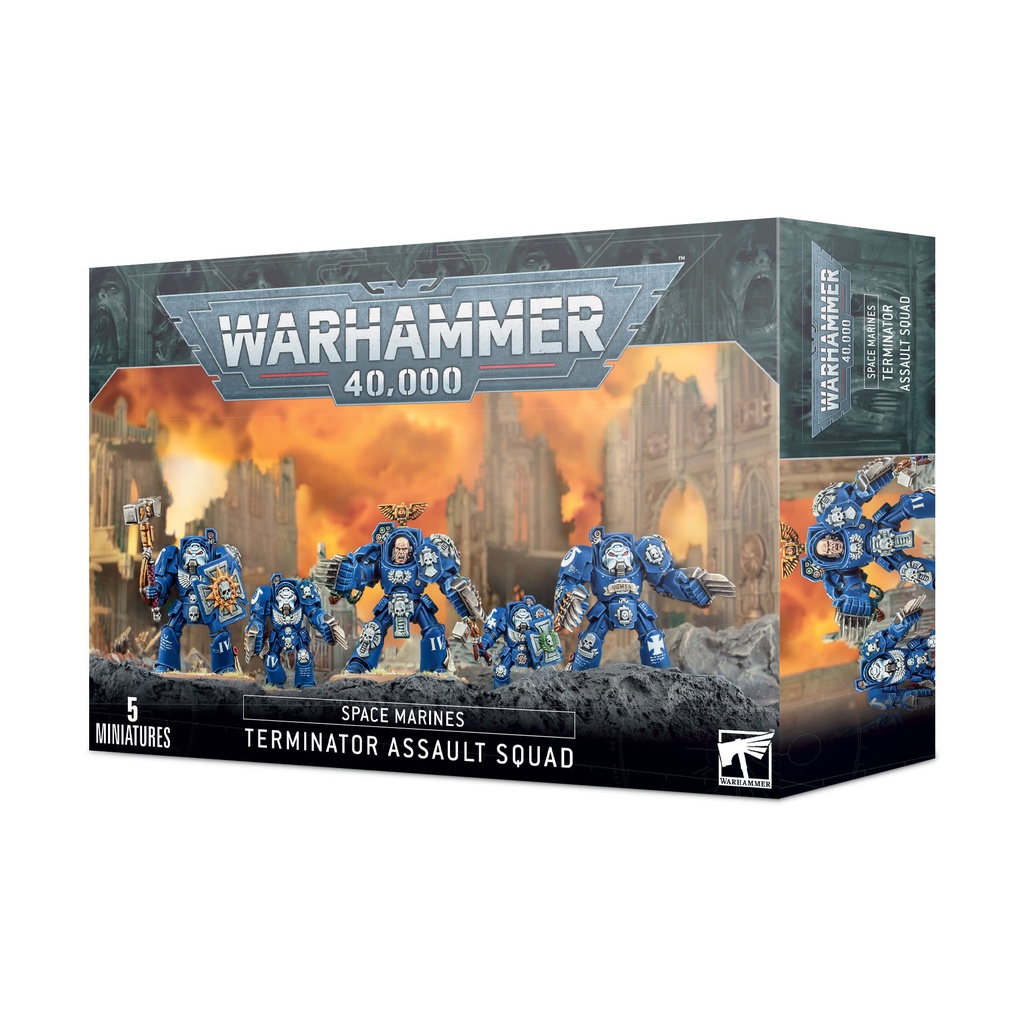 Warhammer 40K Adeptus Astartes Space Marines Terminator Assault Squad ...