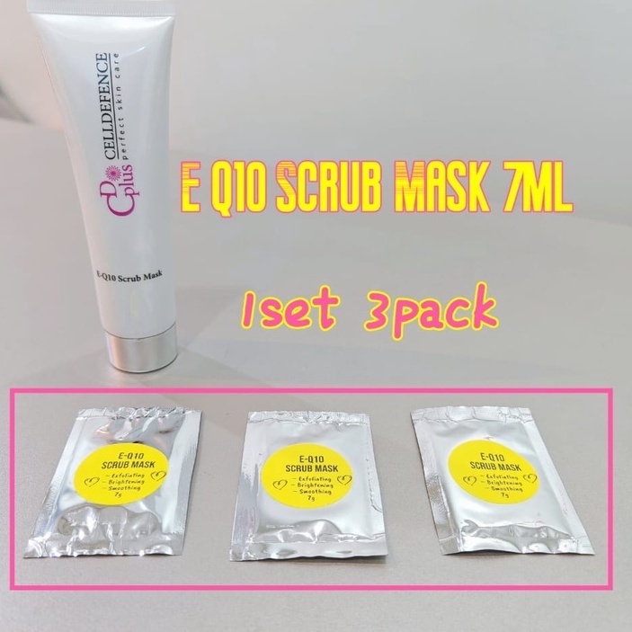 CD Plus E-Q10 Scrub Mask Trial Pack 7ml (1 set 3 packs) | Shopee Malaysia