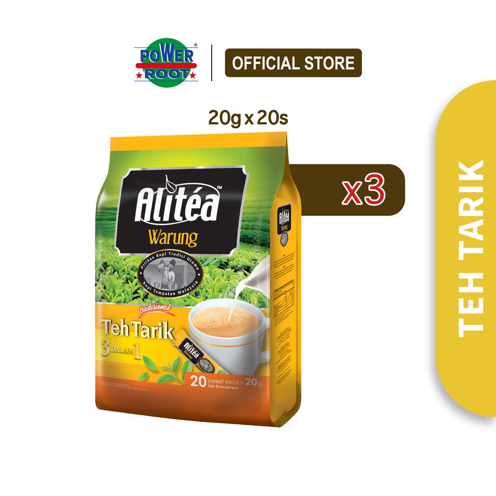 Alitea Warung 3 in 1 Teh Tarik (20g x 20 Sachets/3 Packs) | Shopee Malaysia