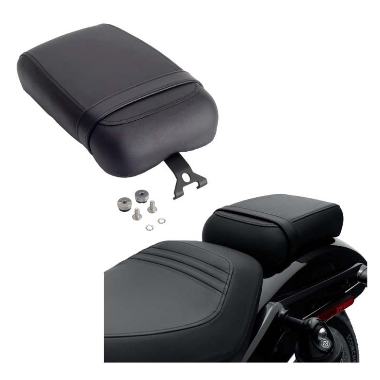 Black Leather Rear Cushion Passenger Seat For Harley Nightster 975 ...