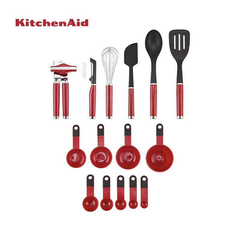 KitchenAid 15-piece Kitchen Utensil Set - Empire Red | Shopee Malaysia