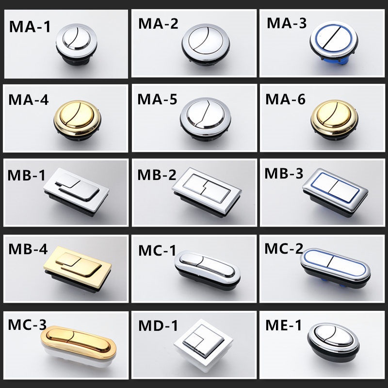 Long button accessories, sitting toilet, toilet tank, dual button flush ...