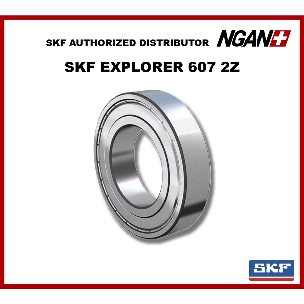 SKF 607-2Z Deep Groove Ball Bearing (7MM X 19MM X 6MM) | Shopee Malaysia