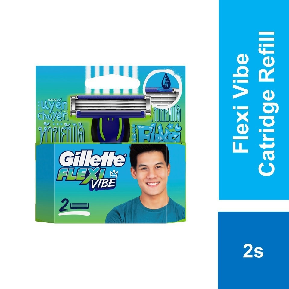 Gillette Flexi Vibe - 2 Blade / Cartridge Refills | Shopee Malaysia