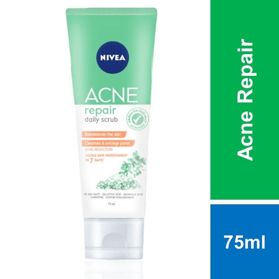 Nivea Face Acne Repair Micro Gentle Scrub 75ml | Shopee Malaysia
