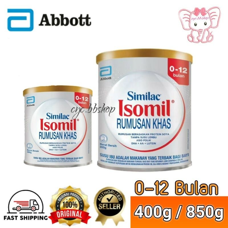 Similac Isomil Soya 0-12Months 400g , 850g | Shopee Malaysia