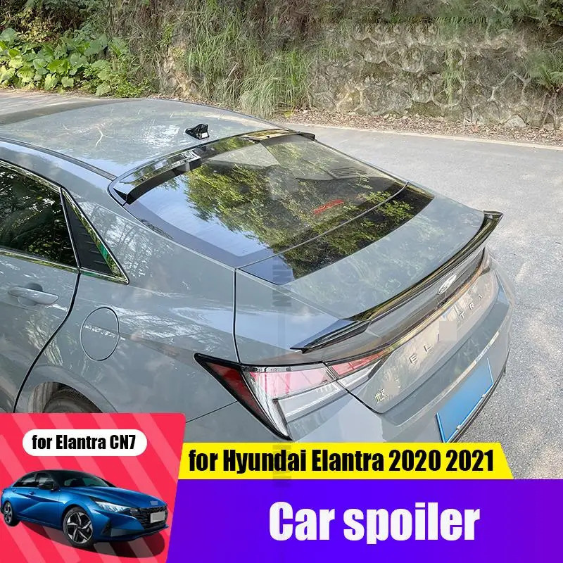 for Hyundai Elantra Avante CN7 2020 2021 rear window roof spoiler modification car tail spoiler ...