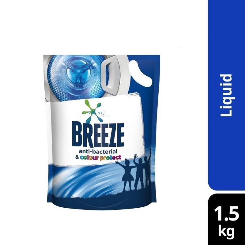 Breeze Detergent Liquid Anti Bacterial & Color Protect Refill Pack 1 ...