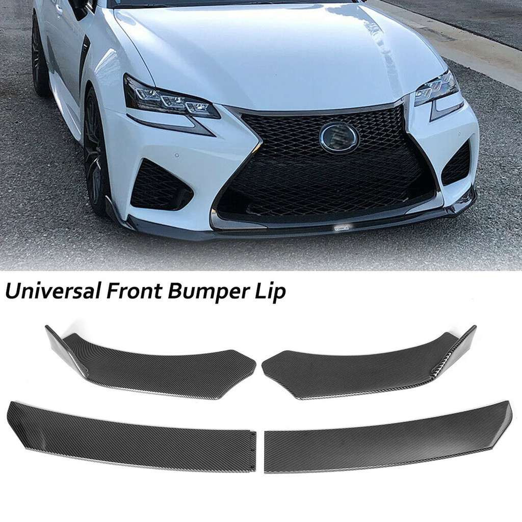 4PCS Front Bumper Lip Side Spoiler Splitter Chin Body Kit For Lexus ...