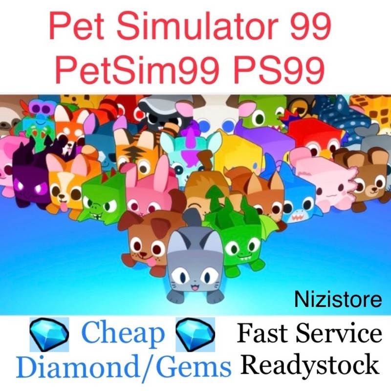 PetSimulator99 Diamond Murah2 Fast Service PetSim99 PS99 Readystock Pet Simulator 99 | Shopee ...