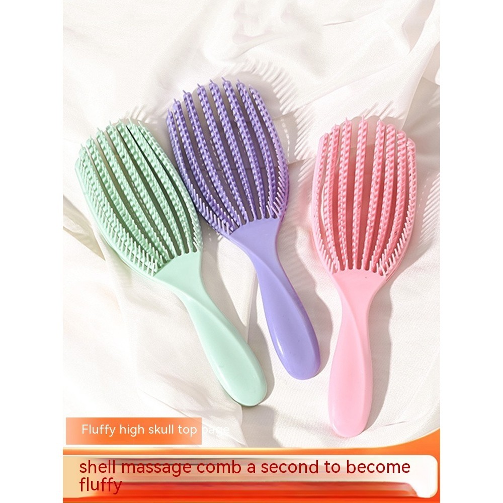 Shell Comb: High-Elasticity, Detangling, Multi-Function Massage Comb ...