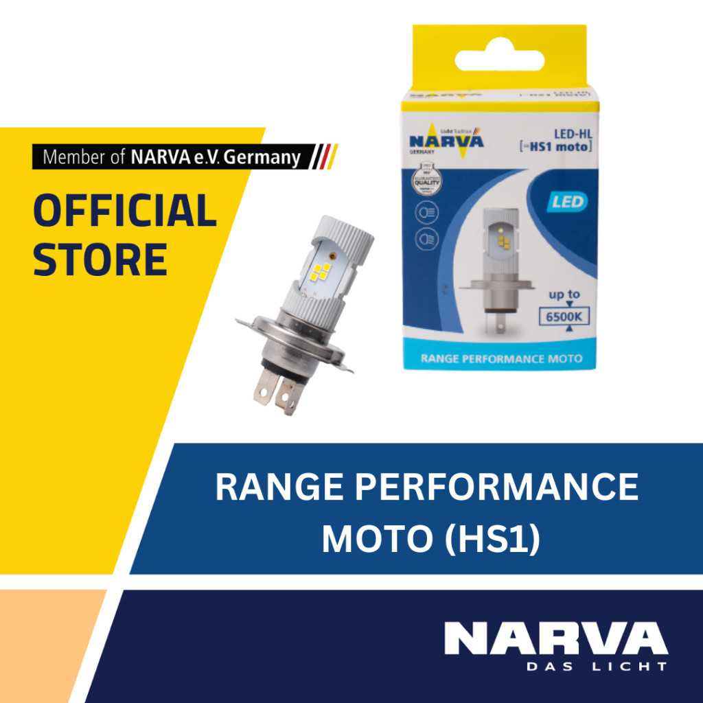 NARVA Germany HS1 Moto Headlight LED 6500K 12V6W (Only for DC Motor use ...