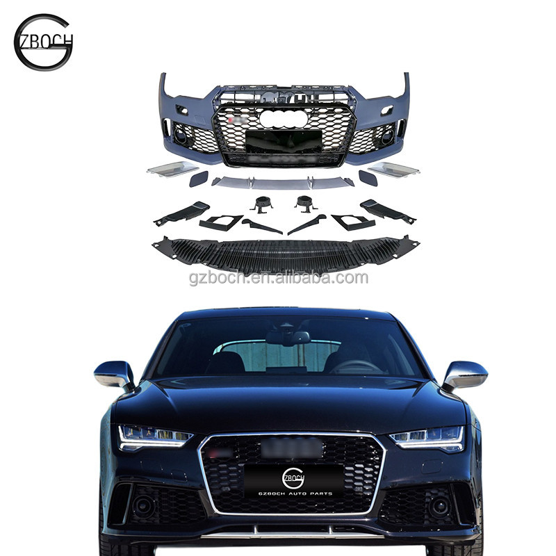 Genuine auto parts Car bumpers for 2016-2019 Audi A7 modify RS7 body ...