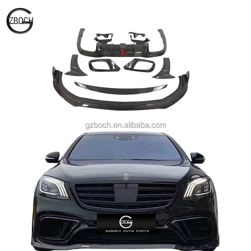 Front bumper kit for Benz S Class W222 S63 S65 AMG upgrade Bra bus body ...