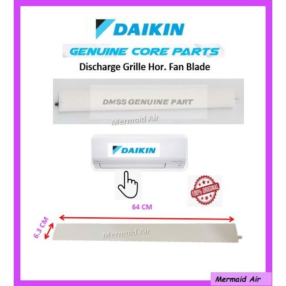 Daikin Discharge Grille Hor Genuine Part Blades Air conditioner 1.0hp ...
