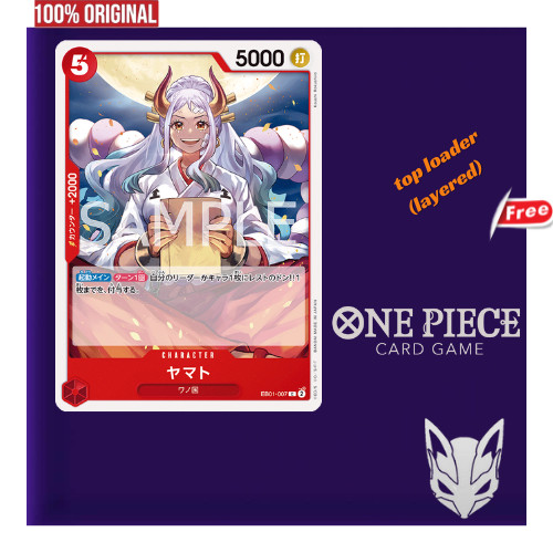 ORIGINAL 4x cards playset deck Yamato Character EB01-007 C optcg one piece card | Shopee Malaysia