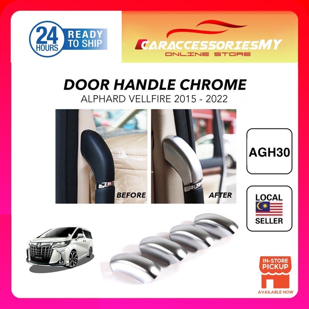 Toyota Alphard Vellfire Door Holding Handle Cover chrome garnish ...
