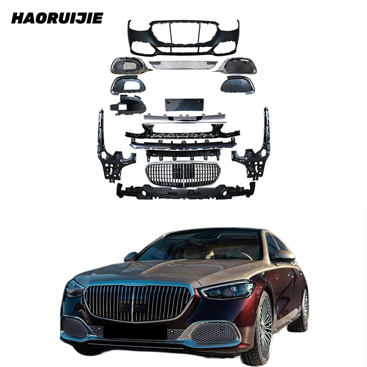 body kit for Mercedes benz W223 modified MAYBACH front and rear bumper ...