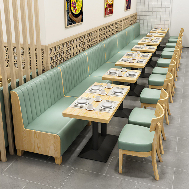 ST-⛵8JDKRestaurant Hamburger Shop Restaurant Solid Wood Fresh Snack ...