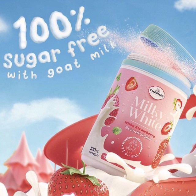 MILKY WHITE CHERMES UNTUK CERAH DAN PUTIH KULIT ️ | Shopee Malaysia