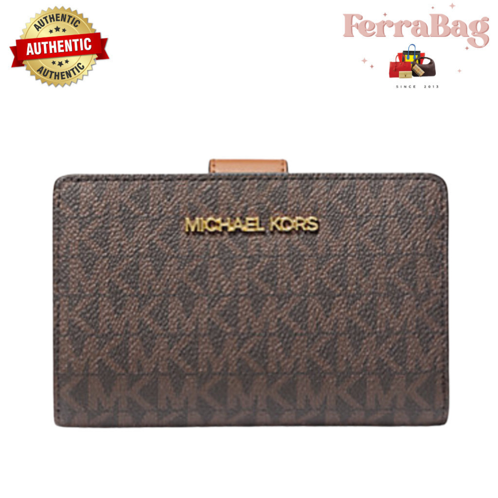 Michael Kors Medium Signature Logo Wallet | Shopee Malaysia