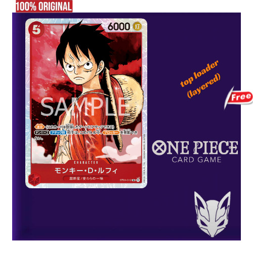 ORIGINAL Monkey.D.Luffy unblockable Character ST01-012 SR optcg one piece card | Shopee Malaysia