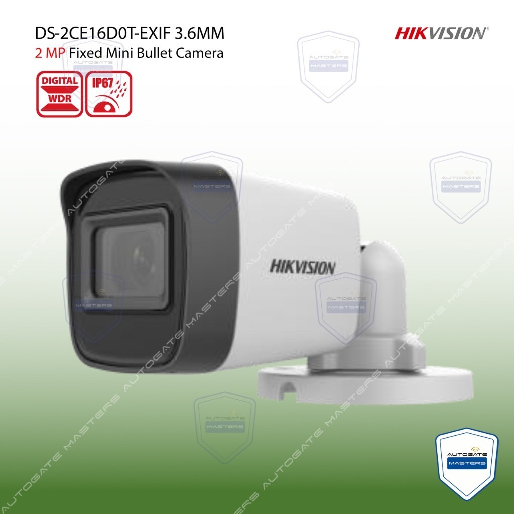 HIKVISION 2MP BULLET CCTV DS-2CE16D0T-EXIF ( 3.6MM ) Color Camera | Shopee Malaysia