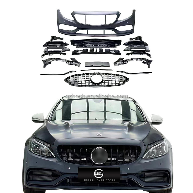205 bodykit For Mercedes Benz W205 C-class C200L C240 C250 c280 C43 AMG ...