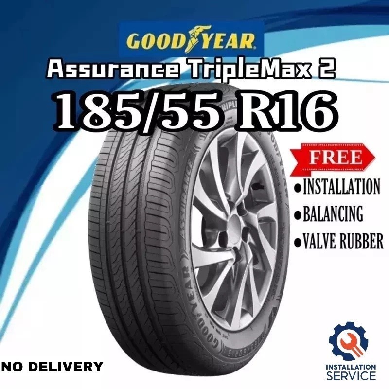 [INSTALLATION] Goodyear 185/55-16 Assurance TripleMax 2 (Year 2023 ...