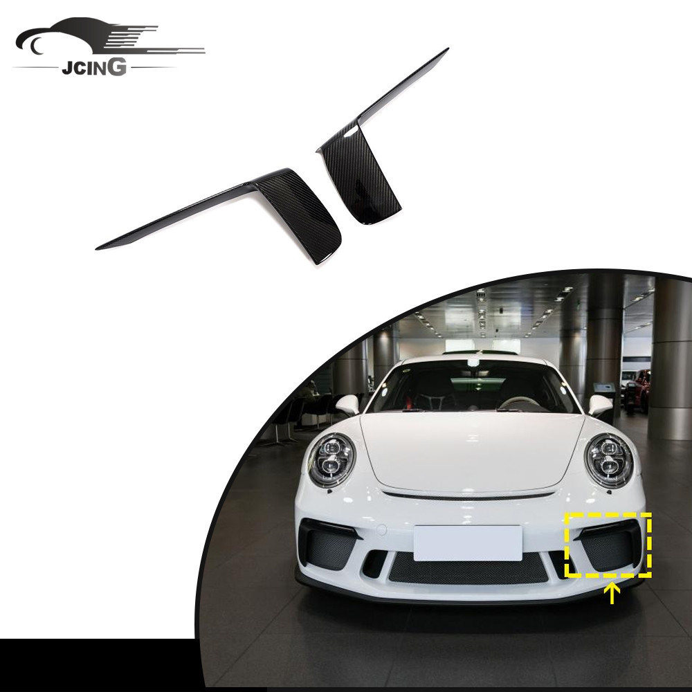 Carbon Fiber 991 GT3 Front Bumper Canards Fins for Porsche 911 991 GT3 ...