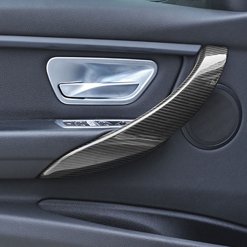 dry carbon fiber inside door handle cover for 13-19 BMW 3 Series 4 ...