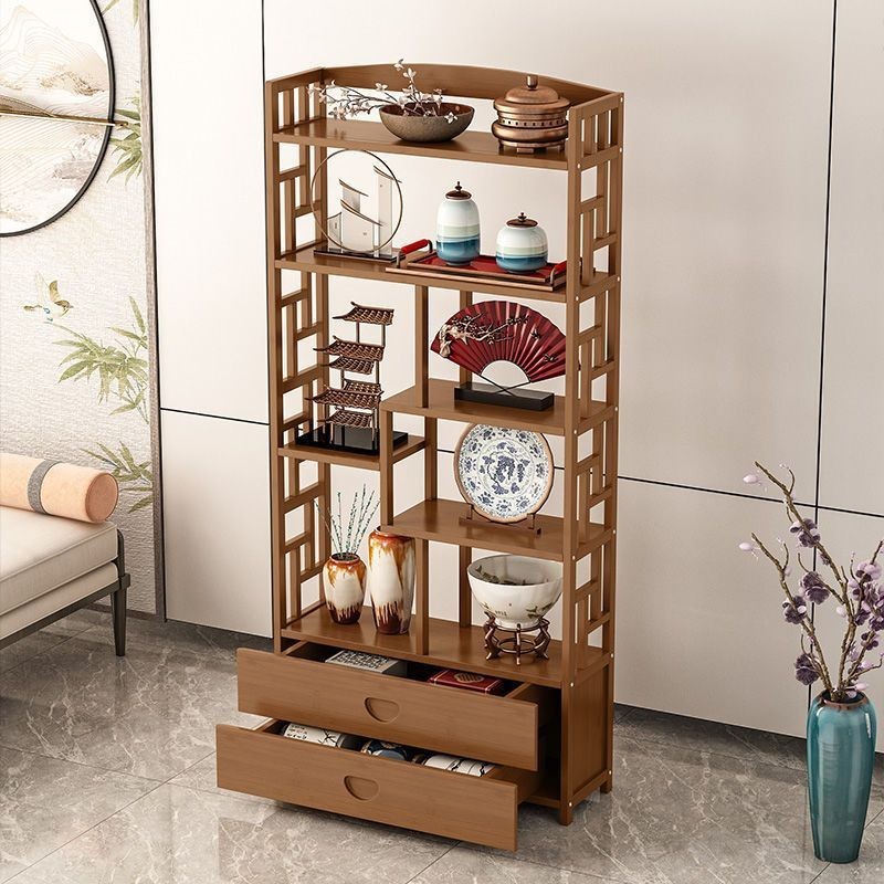 Antique Shelf New Chinese Style Duobao Pavilion Tea Display Cabinet Non ...