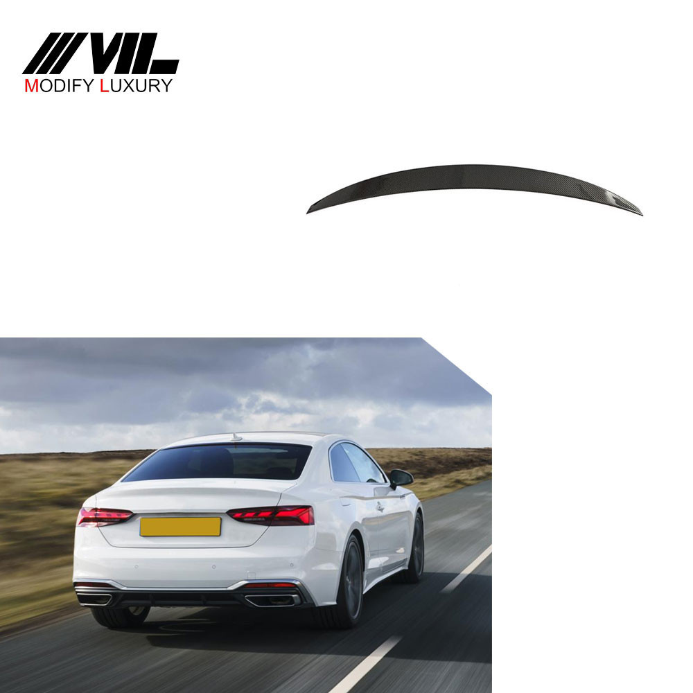 Custom Tuning Carbon Fiber Rear Trunk Spoiler for Audi A5 S5 RS5 COUPE ...
