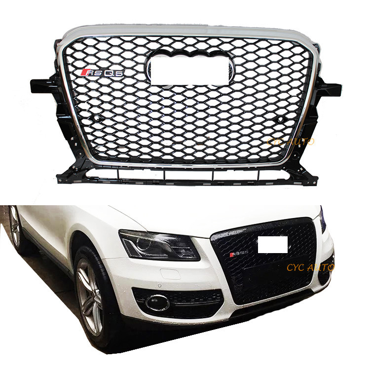 Q5 RSQ5 Grille Front ABS Material Front Bumper Mesh Grill With Botton ...