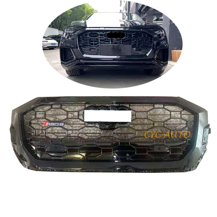 RS Style Q8 Front Grille Replacement Mesh Grill For Audi Q8 RSQ8 From ...